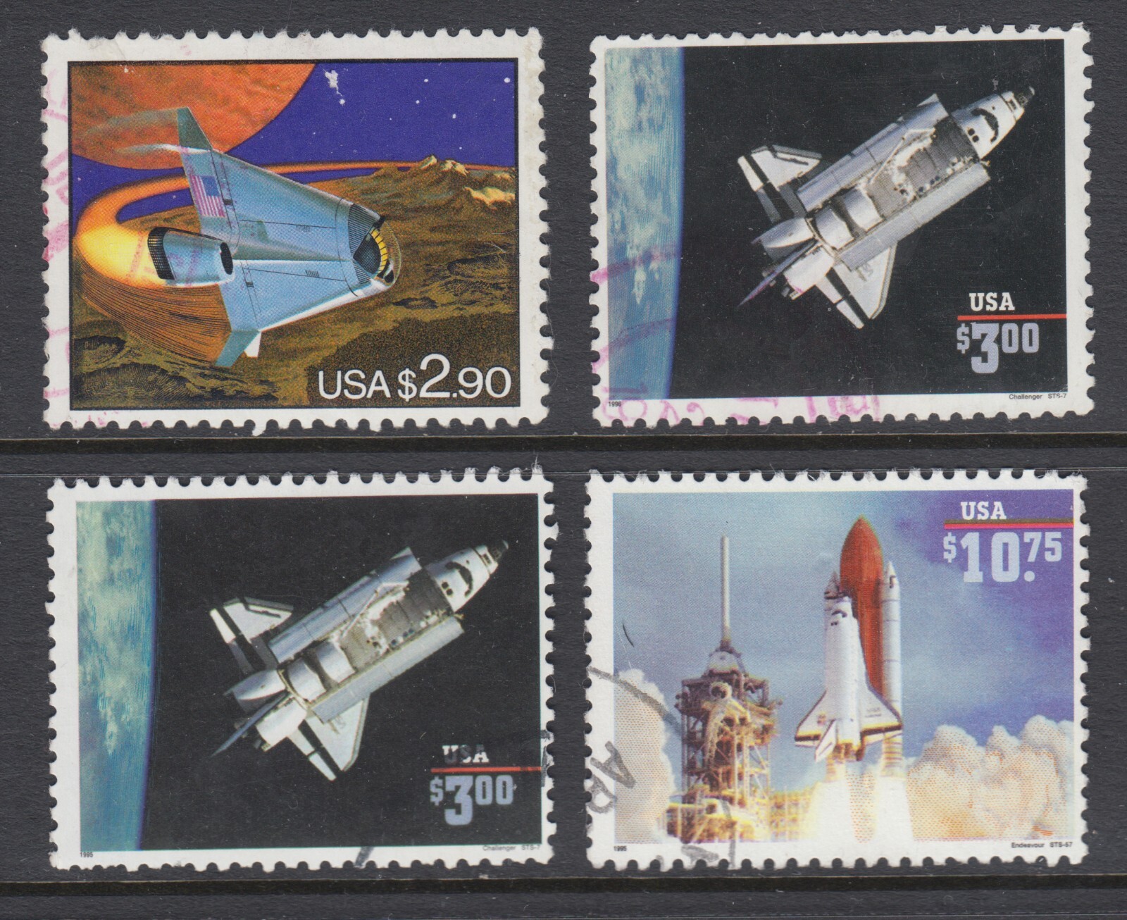 US Sc 2543, 2544, 2544b, 2544A used Priority & Express Mail Space ...