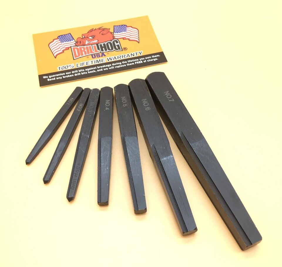 Drill Hog® Square Easy Out Set Screw Extractor Straight Lifetime ...