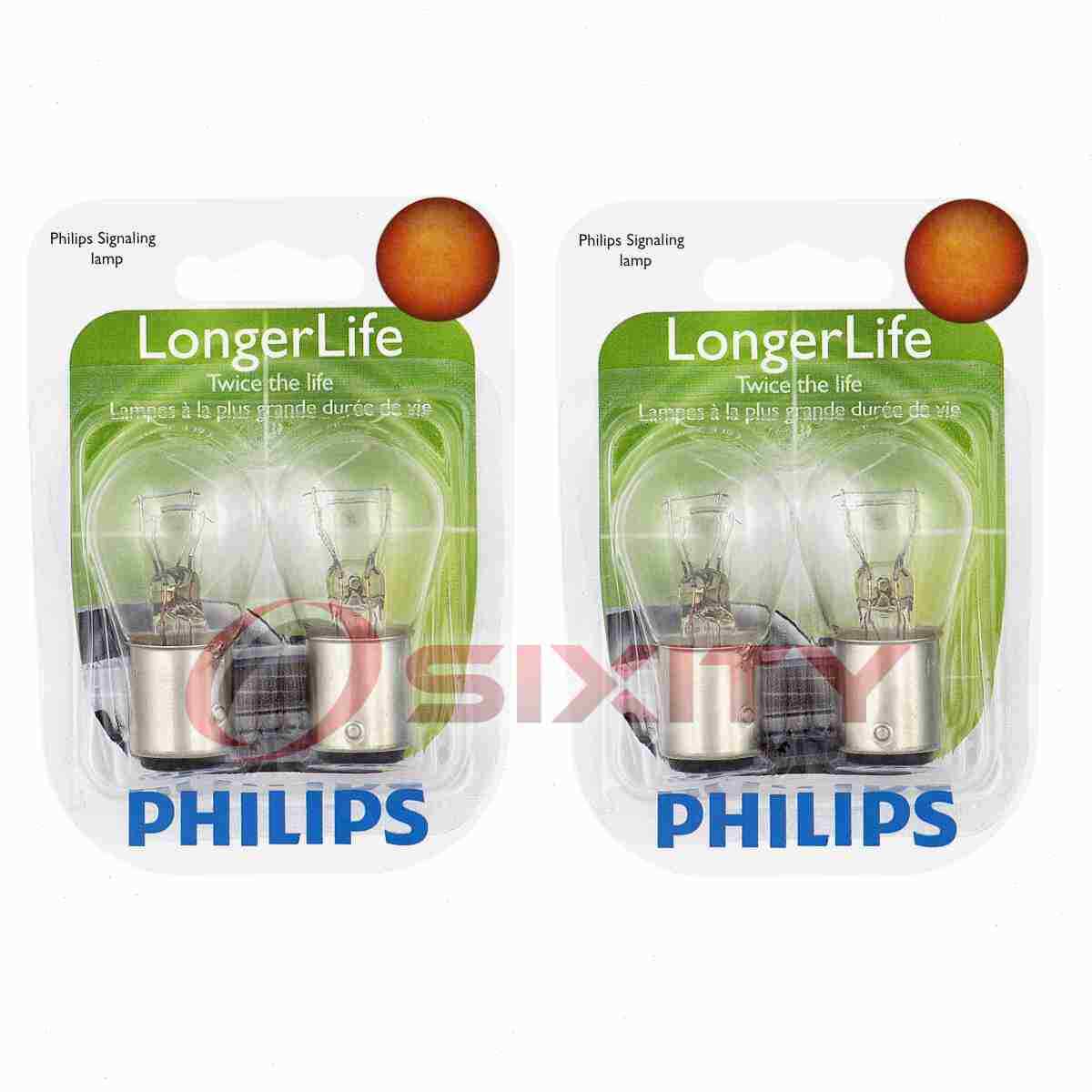 2 pc Philips Tail Light Bulbs for Cadillac Allante Brougham Cimarron DeVille bt | eBay