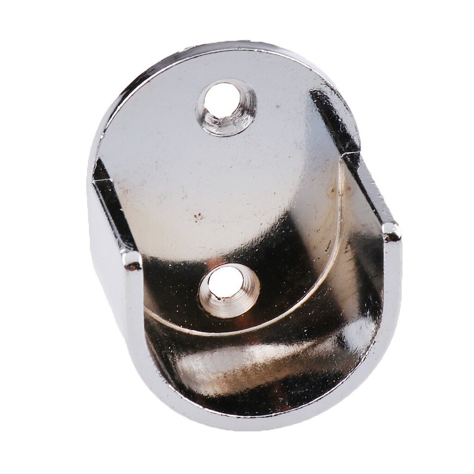 Pair Curtain Pole Recess Brackets Curtain Rail Support fr 25mm Curtain ...