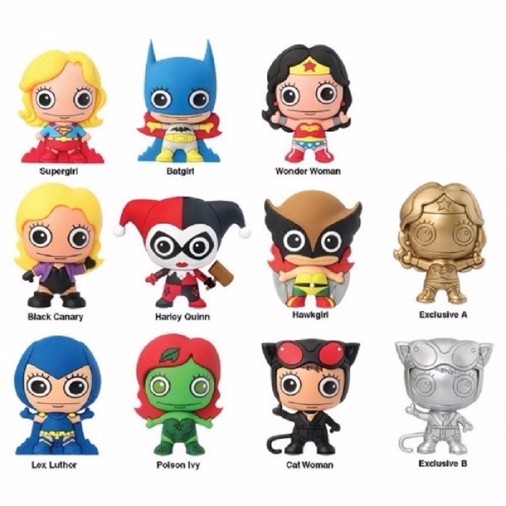 Woman Of DC Universe 3-D Figural Keyring Mystery Pack DC Comics Key ...