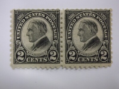 US #612 MNH Perf 10 Distant Gum, Harding, Two Cent Stamps, SCV $65.00 ...
