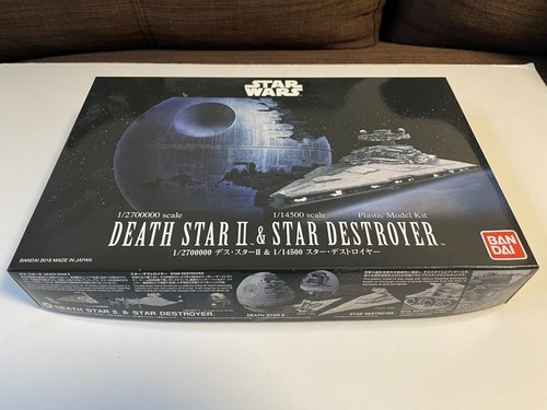 New BANDAI Star Wars 1/2700000 DEATH STAR II & 1/14500 STAR DESTROYER ...