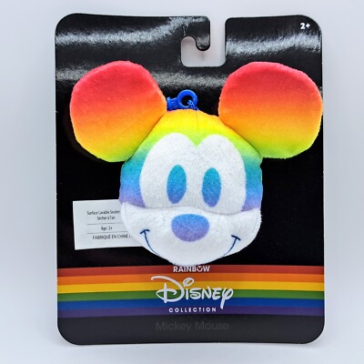 Disney Rainbow LGBTQ Pride Collection Keychain Bag Clip Plush Toy ...