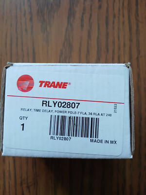 Trane RLY02807 Time Delay Relay Commercial Use NIB OEM Replacement part ...