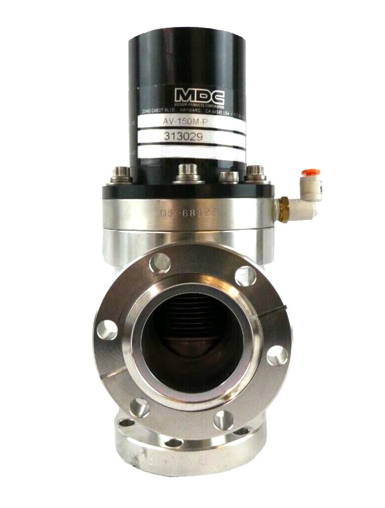 MDC Vacuum Products 313029 Pneumatic Angle Valve AV-150M-P Working ...