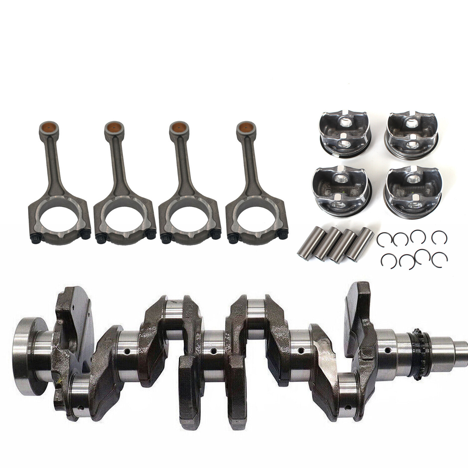 G4NA 2.0L Engine Crankshaft Rods Pistons & Rings Set For Hyundai Tucson ...