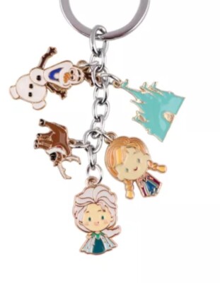 Keychain Disney princess Elsa and Anna pendant for backpack, for keys ...
