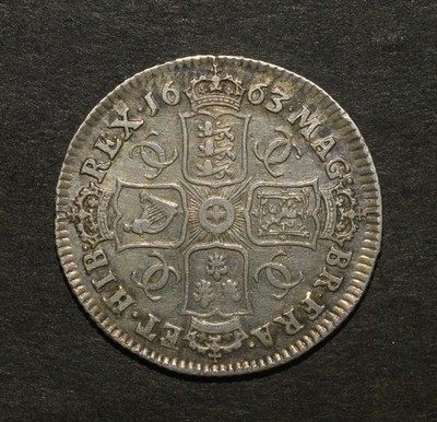 CHARLES II. 1663 SHILLING. HIGH GRADE | eBay