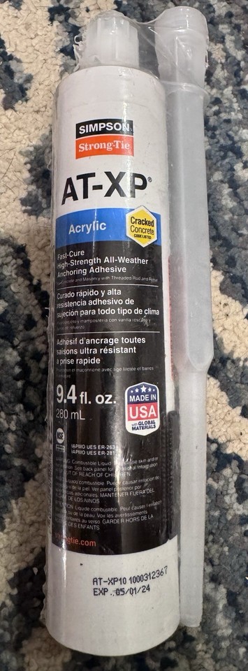 Simpson StrongTie AT-XP Acrylic Anchoring Adhesive 9.4oz | eBay