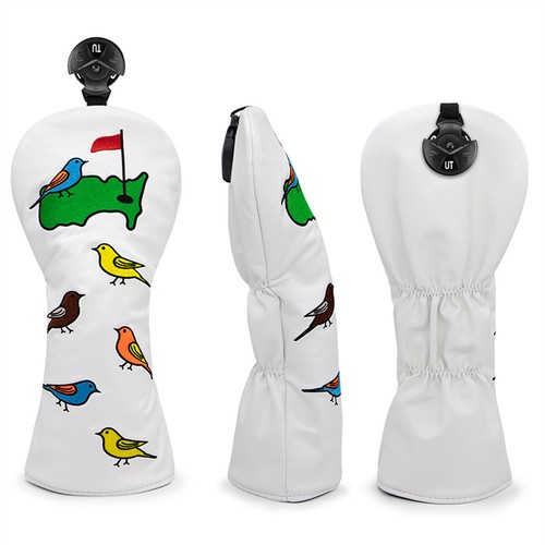 White Birds Design Black Golf Putter Driver Fairway Wood Hybrid Club ...