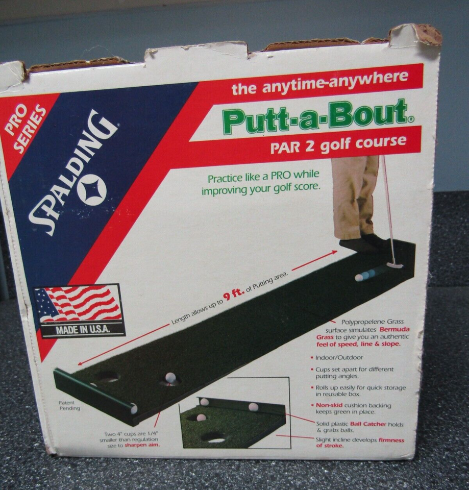 Vintage Spalding Putt-a-Bout- Par 2 Golf Course- Pro Series- 9 Ft- Made ...