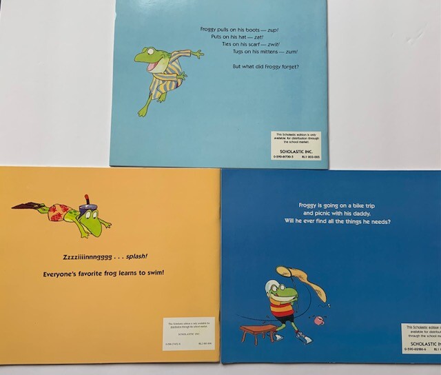 NEW Lot 0f 3 FROGGY Picture Books Jonathan London Scholastic Paperbacks ...