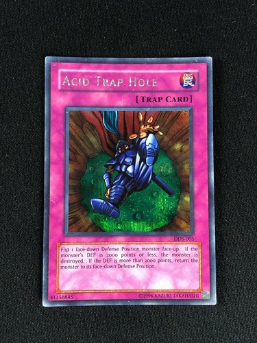 YUGIOH ACID TRAP HOLE DDS-005 SECRET HP/CREASES | eBay