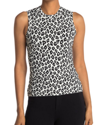 Theory Leopard Print Tank Top Ivory/Black NWT $285 | eBay