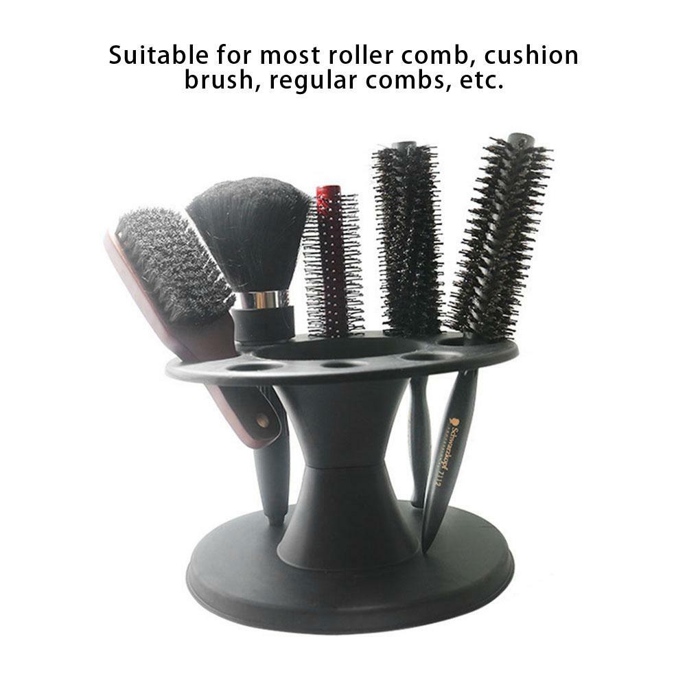 Plastic Round Hair Brush Comb Holder Display Rack Hair Styling Brush ...