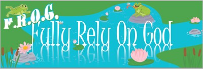 Fully Rely On God Bookmarks Frog Acronym Photo Paper Pk of 10 | eBay