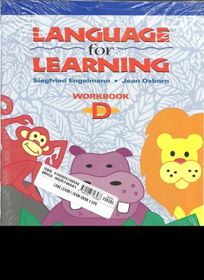Language For Learning Workbook D SRA McGraw-Hill Engelmann Osborn 5Pk ...