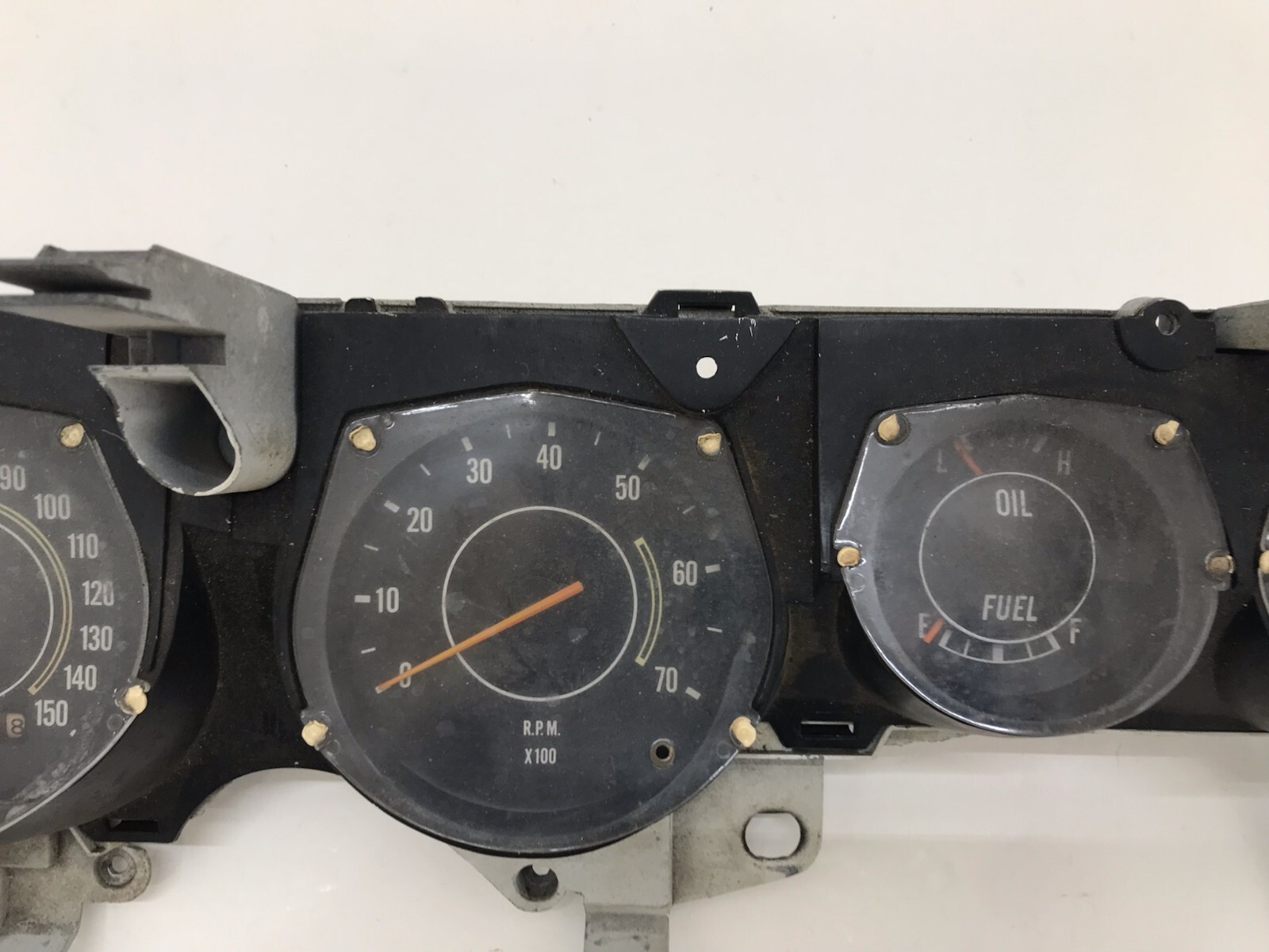 1971-1974 Mopar B Body Rallye Gauge Cluster 7k Tach 150 Speedo Uncut ...