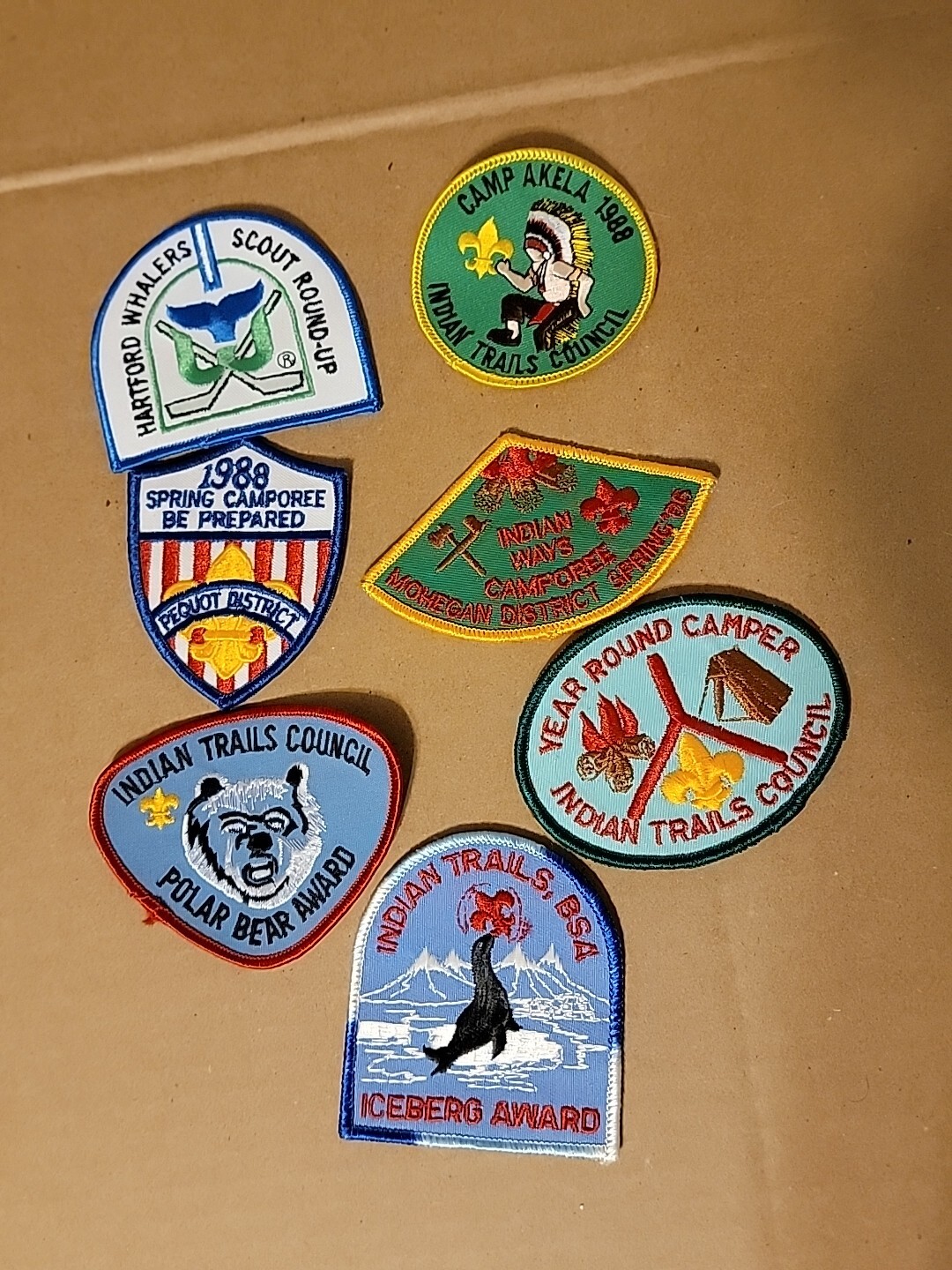 Vintage Lot Of 7 Boy Scouts Patches Indian Trail | eBay