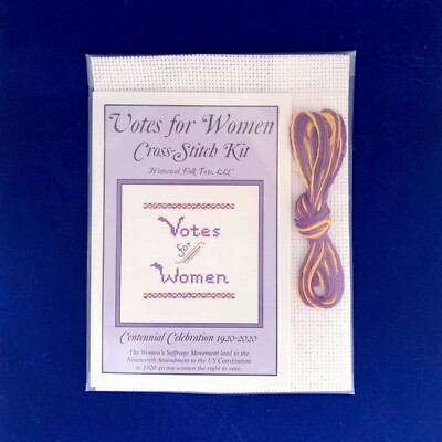 Women's Vote | Women's Craft Kit | Votes for Women Cross Stitch Kit ...