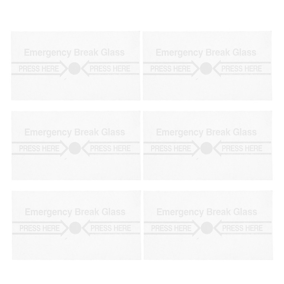 6 Pcs Break Glass Fire Alarm Cover Outdoor Emergency Plate Anti-vandal ...