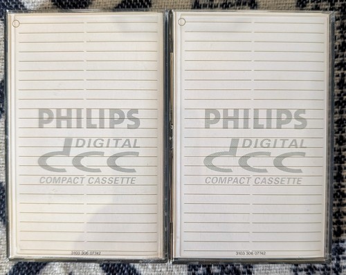 2x Philips DCC Cassette 90 Minutes - Digital Compact Cassette - Used | eBay