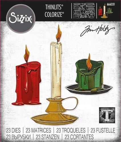 Candle Shop Christmas Colorize Sizzix Thinlits Die Set Tim Holtz 666331 ...
