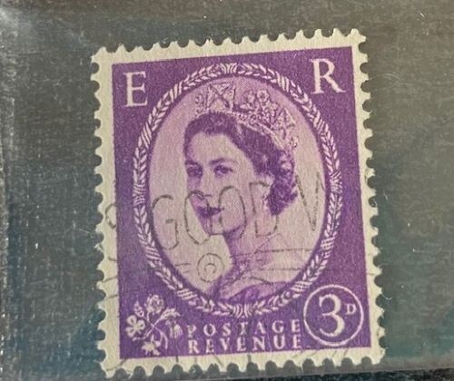 Postage Stamp ER Queen Elizabeth II 3 D Deep Purple | eBay