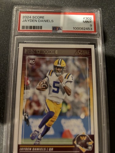 2024 Score Jayden Daniels Rookie #302 PSA 10 Gem Mint Wash Commanders ...