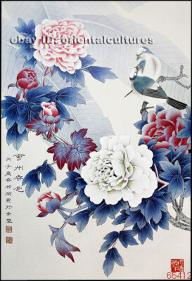 Chinese 100% real natural silk thread,su hand embroidery kits:birds ...