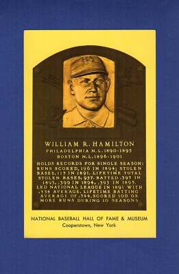 BILLY HAMILTON, Phillies & Braves | 1964 HOF postcard Curteichcolor ...