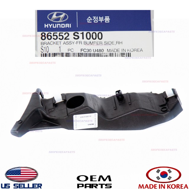 Front Bumper Bracket Retainer Right Passen 86552s2000 Hyundai Santa FE ...