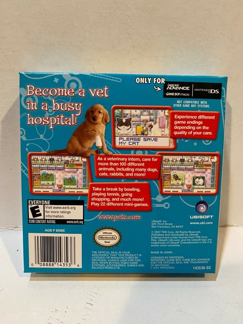 Petz Vet (Nintendo Game Boy Advance, 2007) for sale online | eBay