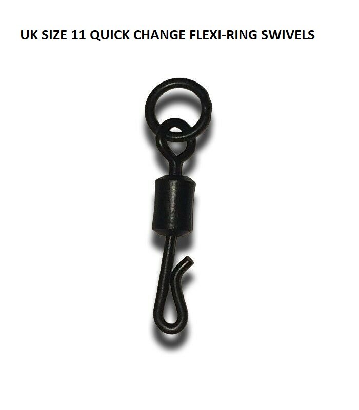 Quick change Flexi ring swivels size 11 for Ronnie Chod Heli carp fishing rigs | eBay UK