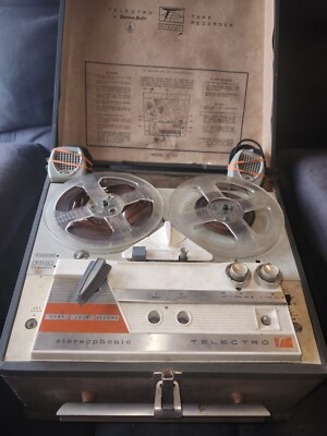 Emerson / Telectro Model SS132 Reel To Reel Recorder & 2 Mic's | eBay