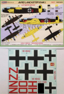 Avro Lancaster B.Mk.I Luftwaffe service- DECALS SET, NDT32020, KORA ...