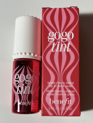 benefit Gogotint Bright Cherry Tinted Lip & Cheek Stain New in Box | eBay