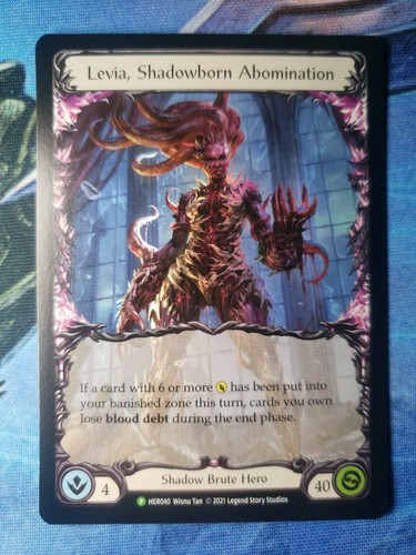 Levia, Shadowborn Abomination Rainbow Foil NM Flesh and Blood Promo ...