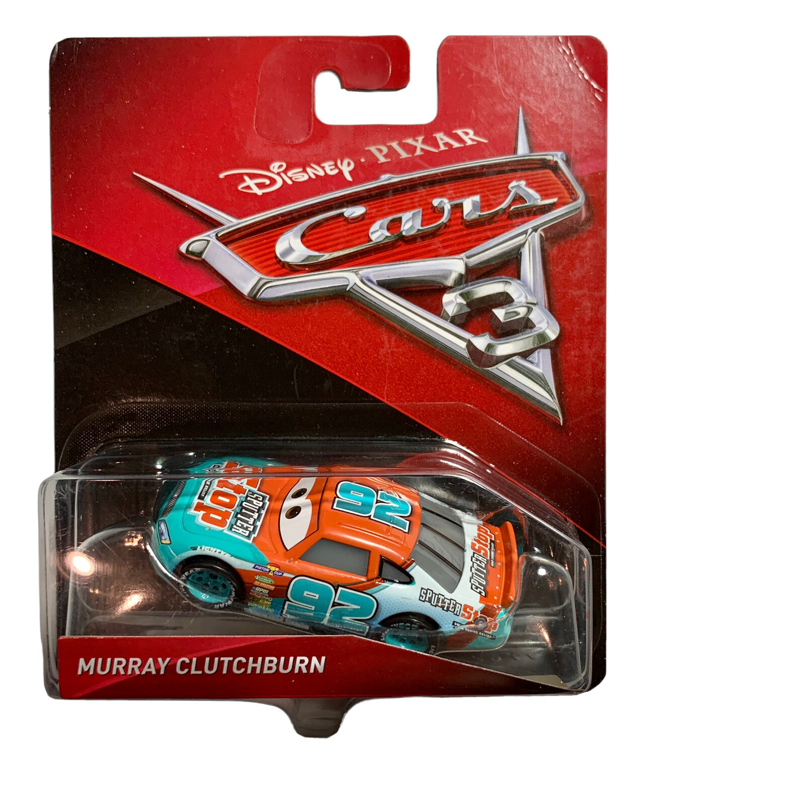 Disney Pixar Cars 1 SPUTTER STOP MURRAY CLUTCHBURN #92 PLASTIC TIRES ...