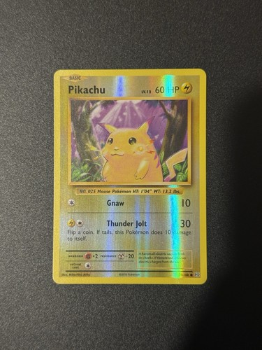 Pikachu 35/108 (NM/MINT) Reverse Holo XY Series: Evolutions 2016 ...