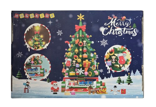 HOGOKIDS Advent Calendar Rotating Light-Up Christmas Tree Building ...