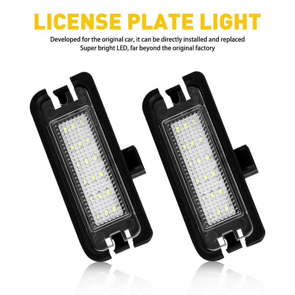 2pcs For 15-21 Ford Mustang 6000K White LED License Plate Light Number ...