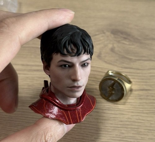 Hot Toys HT MMS713B 1/6 Scale The Flash Head Sculpt Collectible Figure ...