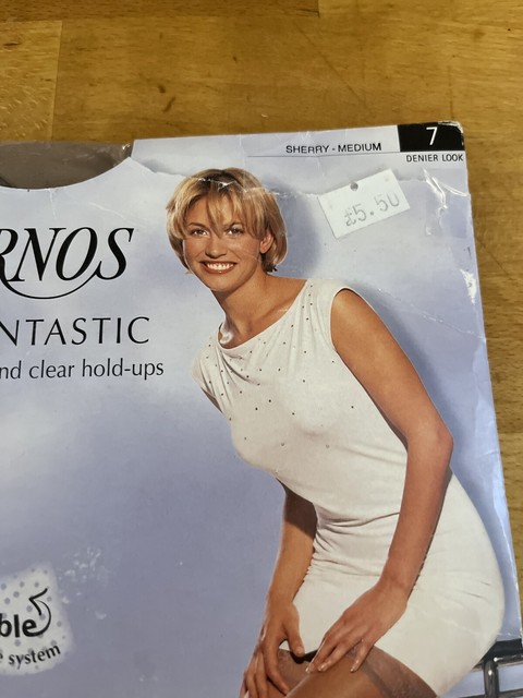 Charnos Light Fantastic Hold Ups Sherry Medium Lace Trim 7 Denier Sheer ...