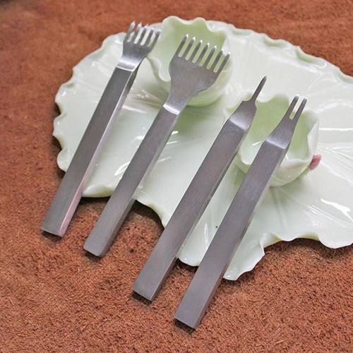 5mm Leather Craft Tools Hole Punches Stitching Punch Tool 1+2+4+6 Prong ...