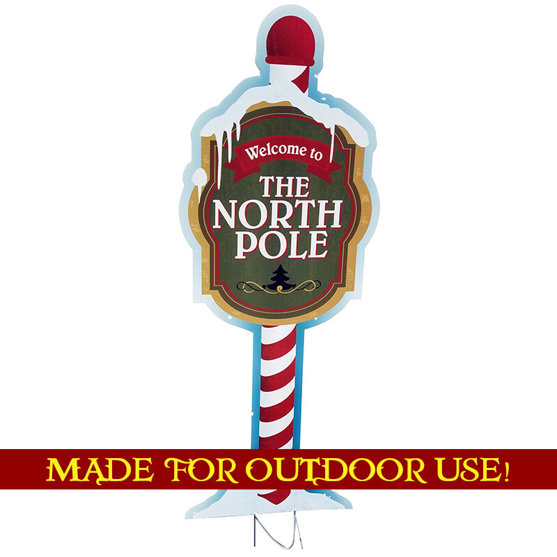 North Pole Clipart Sign