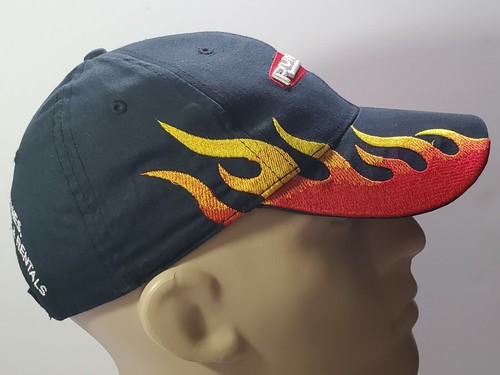 Runnion Equipment Company Adjustable Strap Hat Cap Black Flame | eBay