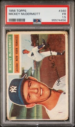 1956 TOPPS #340 MICKEY MCDERMOTT PSA 1.5 FR | eBay