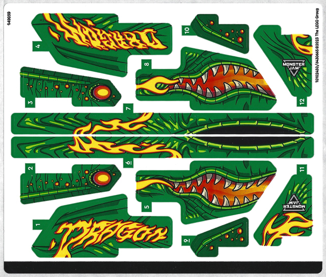 LEGO 42149stk01 TECHNIC Sticker Sheet for Set 42149 - (10102450/6430665 ...